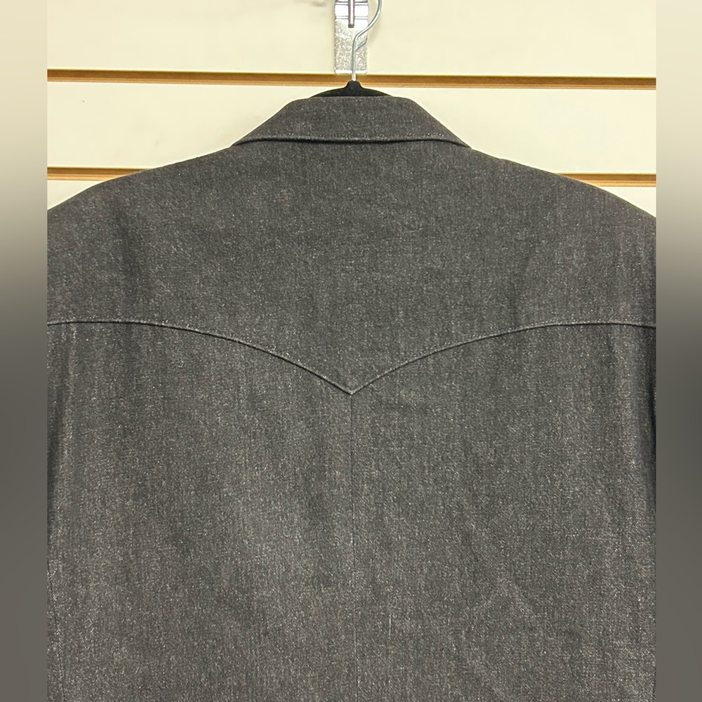 Circle S Western Cowboy Wear Denim Black Jacket 44r M… - Gem